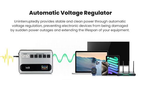 Ske Ups 850va 480w Battery Backup And Surge Protector For Conmputer Vertical And
