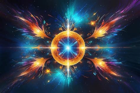 Abstract Quantum Sparkle Premium Ai Generated Image