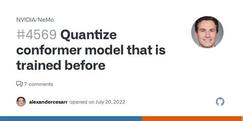 Quantize Conformer Model That Is Trained Before · Issue 4569 · Nvidia