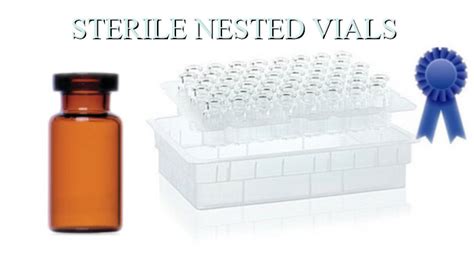 Nested Sterile Vials Iso 2r 2ml 3ml Vials 22500