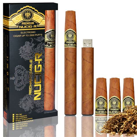 Nucig Rechargeable Electric Electronic E Cigar Cuban Flavour
