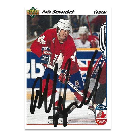 Dale Hawerchuk Autographed 1991 92 Upper Deck Hockey Card Nhl Auctions