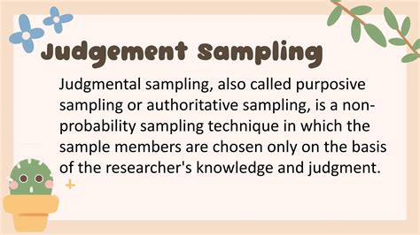 Judgement Sampling Powerpoint Presentation Pptx