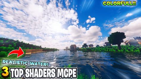 cool😱 top best 3 shaders mcpe 1 18 1 19 render dragon ringan no lag