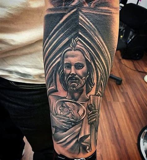 40 St Jude Tattoo Designs For Men