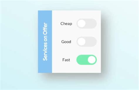 Css Toggle Switch Designs