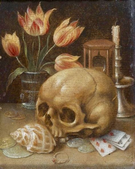 Vanité Crânes Peints Peintures Anciennes Art Ancien