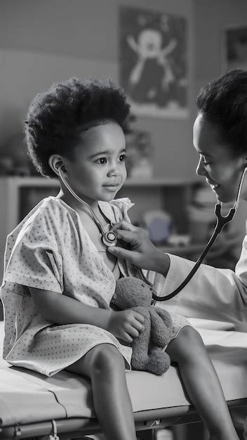 Niño Que Se Somete A Un Examen Médico Imagen Premium Generada Con Ia