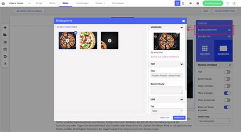 how do i add an image gallery hosttech faq datenbank