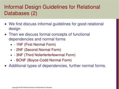Ppt Basics Of Relational Database Design Functional Dependencies