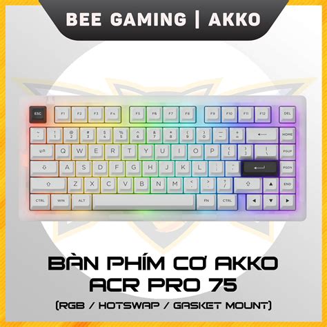 Bàn Phím Cơ Akko Acr Pro 68 Rgb Hotswap Akko Cs Crystal Gasket