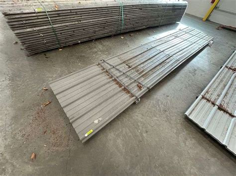 16 Long Dark Gray Metal Panels Lambrecht Auction Inc