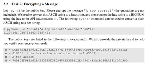 Solved 34 Task 4 Signing A Message The Publicprivate Keys