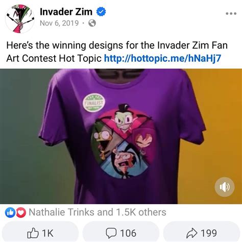 Official Invader Zim Fan Art Contest Winner Merch Depop