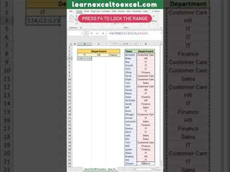 Excel Pro Trick Filter Data Dynamically With Excel FILTER Function How To Tutorial Excel