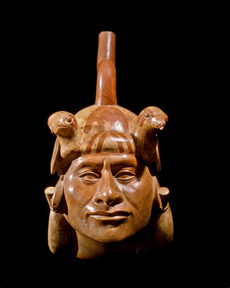 Pre Columbian Art Moche Civilization Anthropomorphic Vase