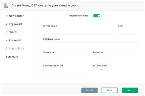 New Mongodb® Cluster Bring Your Own Cloud