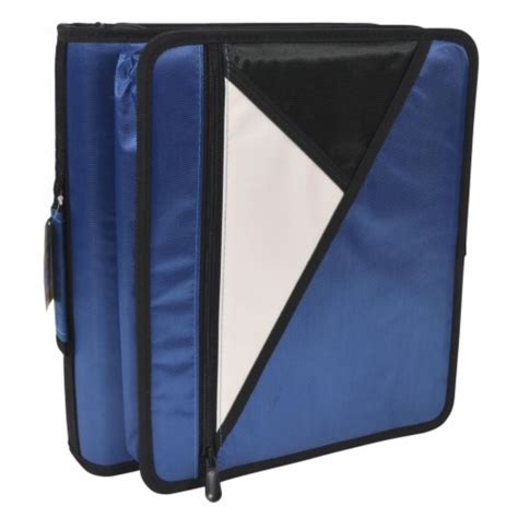 School Smart 2019455 2 In Round Ring Zipper Binder With Laptop