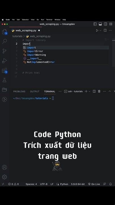 Code Python Trích Xuất Dữ Liệu Trang Web👨‍💻 Shorts Python Coding