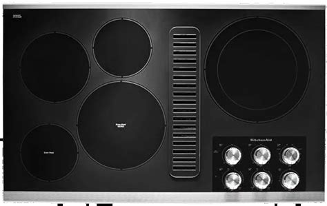 Kitchenaid 36 Inch Electric Cooktop Stainless Steel Rc Willey