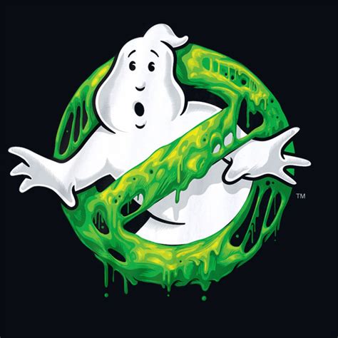 Ghostbusters Slime Logo T Shirt Black Elbenwald