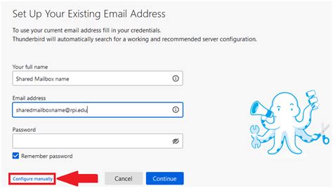 Shared Mailbox Adding To Thunderbird Dotcio It Services And