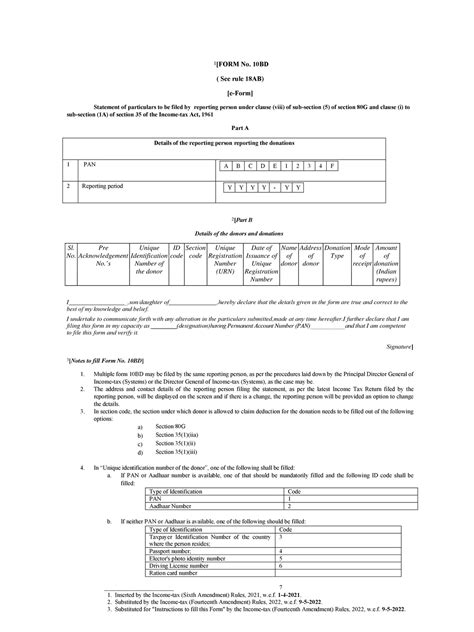 Form 10bd Of Income Tax Act Pdf Instapdf