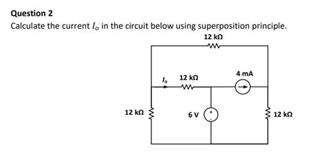 solved calculate the current io in the circuit below using