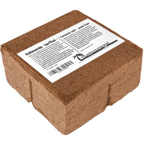 Buy Humusziegel Coco Coir Planting Soil Pressed Natural Coco Soil For Plants Peat Briquettes