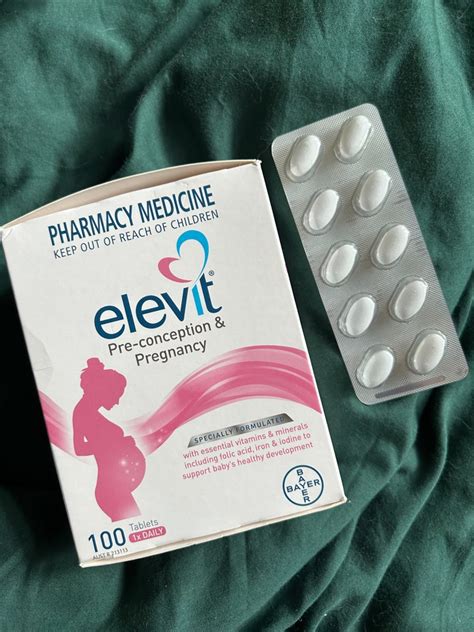 Elevit Pre Conception And Pregnancy Multivitamins Health And Nutrition