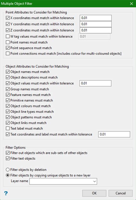 Vulcan Design Layer Edit Multiple Object Filter
