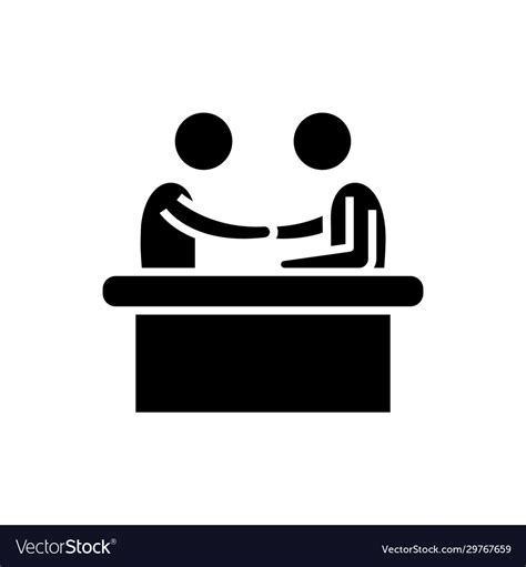 Contract Black Icon Concept Royalty Free Vector Image