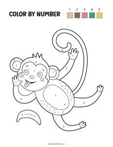 Kindergarten Color By Number Printable