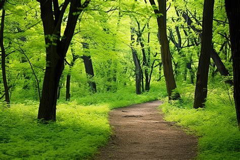 무성한 녹색 숲을 통과하는 산책로 고해상 길 나무 배경 일러스트 및 사진 무료 다운로드 Pngtree