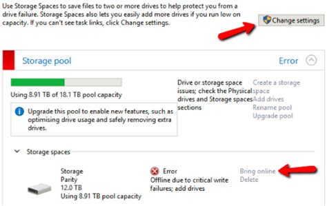 Windows Storage Spaces Offline Due To Critical Write Failures Add Drives Super User