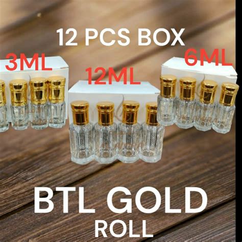 ★botol Gold Roll ★kosong Botol 3ml 6ml 12ml ~ 12 Pcs Box Desigen Baru Shopee Malaysia