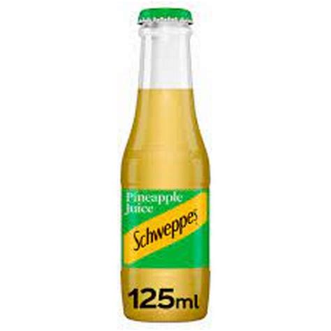 Schweppes Pineapple Juice125ml Coca Cola And Schweppes Range Swallow