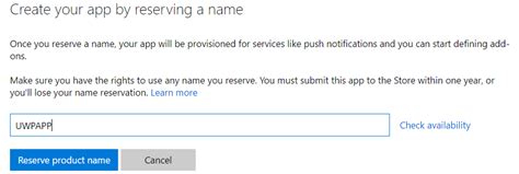 Type Your Choosen App Name And Click On Check Availability