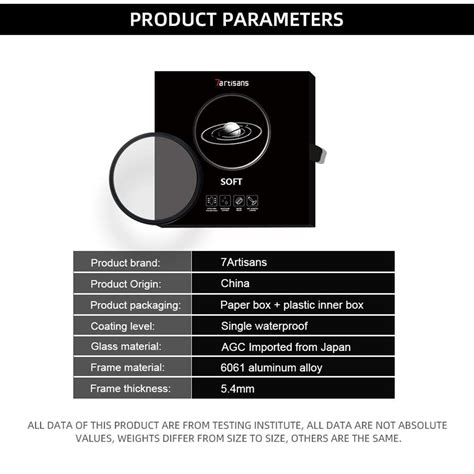 Soft Diffuser Filter 7artisans