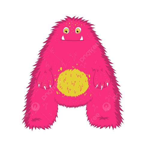 Funny Furry Monster Letter A Art Design Furry Vector Art Design