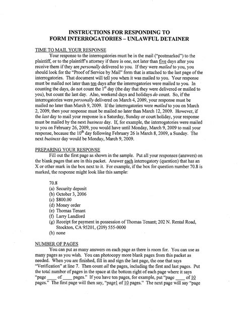 Form Interrogatories General Fillable Printable Forms Free Online