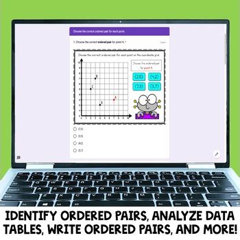 Quadrant Coordinate Grids Quiz Digital Activity Coordinate Plane Assessment