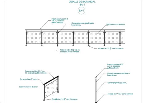 Railing In Autocad Download Cad Free 50 12 Kb Bibliocad