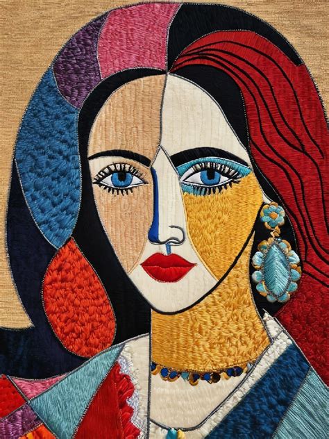 A Patchwork Portrait By Aiartistry