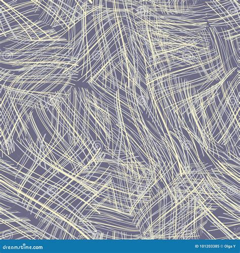 Vector Seamless Scribble Pattern Made Of Chaotic Lines Black And White Artistic Pattern Great