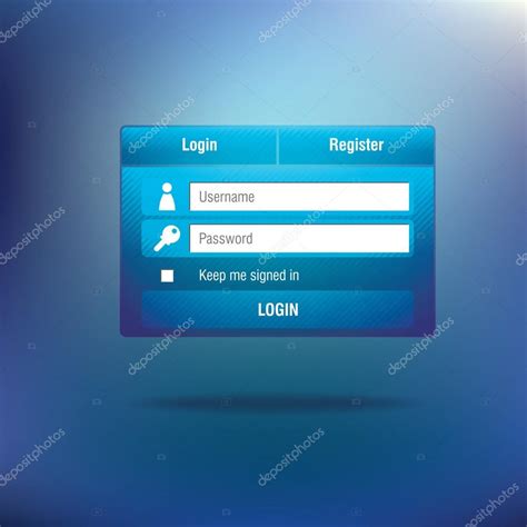 Login Template Form Eps 10 Stock Vector By ©lajo2 40713437