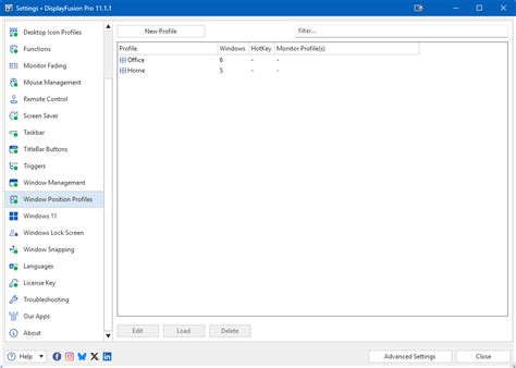 Window Position Profiles • Features • Displayfusion By Binary Fortress