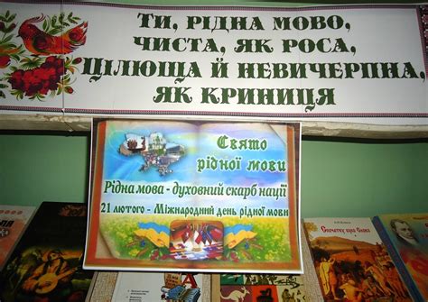 Бібліоконтент Книжкова виставка до Міжнародного дня рідної мови