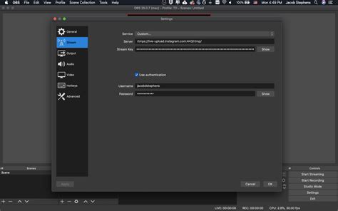 streaming to instagram live derivative