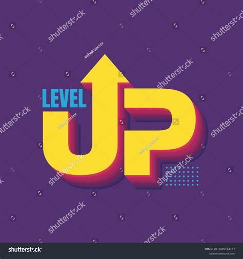 화살표 개념으로 3d 로고를 레벨 업 스톡 벡터로열티 프리 2495194767 Shutterstock
